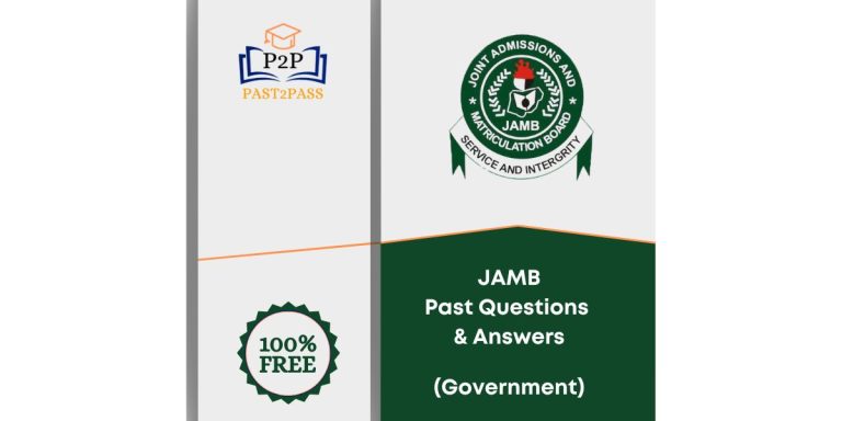 Government Jamb Question and Answer (Free PDF Download) - Past2Pass